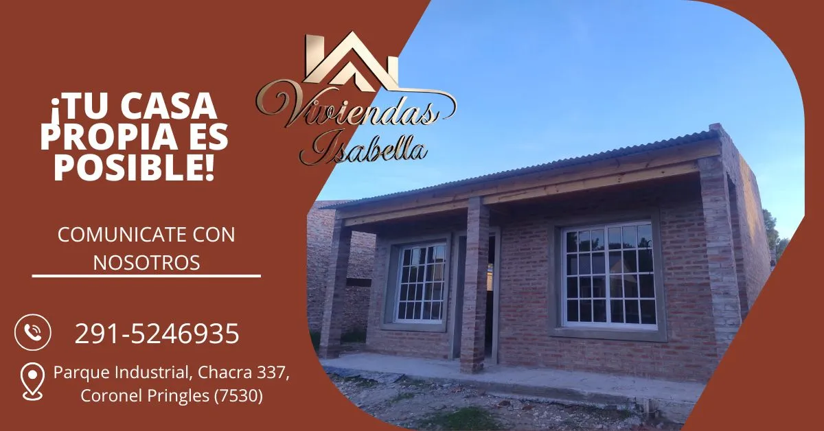 En el sector Industrial: llega Viviendas Isabella | El Orden de Pringles